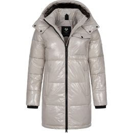 Ragwear Damen Wintermantel "Roobie Long", grau, Gr. XXL, Obermaterial: 100% Nylon. Innenfutter: 100% Polyester. Wattierung: 100% Polyester, M&auml;ntel,