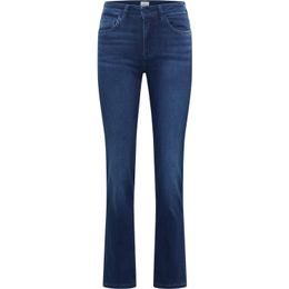 Straight-Jeans Mustang "Damen Style Shelby Straight", Damen, Gr. 29, L&auml;nge 32, 682 mittelblau, Denim/Jeans, 78% Baumwolle, 10% Lyocell, 9% Elastomultiester, 3% Elasthan, unifarben, straight fit, Jeans Straight-Jeans
