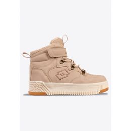 Lotto M&auml;dchen Sneakerboots, Gr. 25, wei&szlig;, Synthetik, Textil, Schuhe, Winterschuhe, Schn&uuml;rboots, Sneaker, gef&uuml;ttert