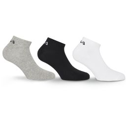 Fila Herren Socken "UNISEX INVISIBLE PLAIN SOCKS", Gr. 39, wei&szlig;, Baumwolle, Elasthan, Polyester, bedruckt, unifarben mit Farbeinsatz, Socken, mit
