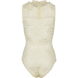 Urban Classics Damen Body "Urban Classics Damen Ladies Laces Body"softgelb, Gr. XL, 91% Polyamid, 9% Elasthan, Bodys