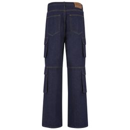 2Y STUDIOS Herren Bequeme Jeans "2Y Studios 2Y Aidan Cargo Baggy Jeans", blau, Gr. 34, unifarben, 100% Baumwolle, Jeans