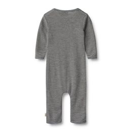 Wheat M&auml;dchen Jumpsuit "Wheat Wool Jumpsuit L/S Haven"navy stripes, Gr. 68, 100% Wolle, Overalls