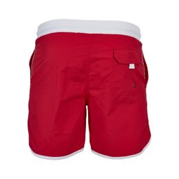 Urban Classics Herren Badeshorts "Urban Classics Herren Retro Swimshorts", rot, Gr. XXL, 100% Polyamid, Badehosen