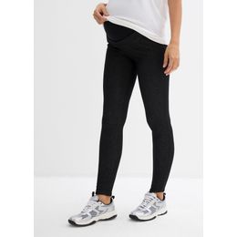 bonprix W&auml;rmende Umstands-Leggings, schwarz, mit Baumwolle