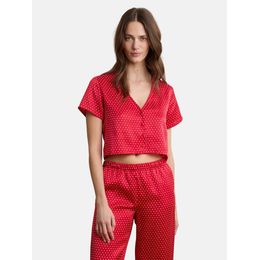 Etam Pajama Shirt 'MON COEUR' female Red size S