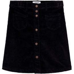 bonprix Damen Cordrock "Stretch-Cordrock mit Knopfleiste", schwarz, Gr. 36, unifarben, Cord, Obermaterial: 98% Baumwolle, 2% Elasthan, R&ouml;cke, aus