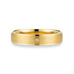 Phoenix PH&Ouml;NIX Damen Trauring "Schmuck Partnerring Ehering Verlobungsring Freundschaftsring", 63, 0,01 SI = kleine Einschl&uuml;sse mit Brillant, Silber 925