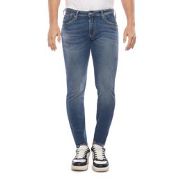 Herren Slim-fit-Jeans, blau, Gr. 33, Le Temps Des Cerises, 100% Baumwolle, Jeans, Im klassischen Design