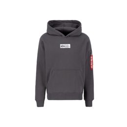 Herren Hoodie "Metal Plate Hoodie", grau, Gr. S, Alpha Industries, Obermaterial: 80% Baumwolle, 20% Polyester, Sweatshirts