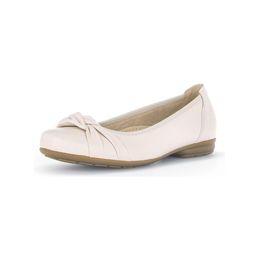Gabor COMFORT Damen Ballerina "Gabor Comfort Ballerinas Leder", Gr. 37,5, beige, Leder, Schuhe