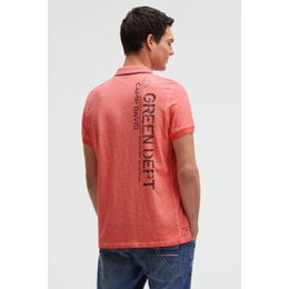 CAMP DAVID Herren Poloshirt, rot, Gr. S, bedruckt, Piqu&eacute;, Material: 100% Baumwolle, Shirts, aus Baumwolle