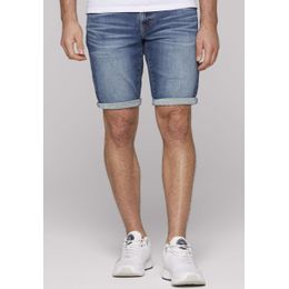 CAMP DAVID Herren Shorts, blau, Gr. 31, unifarben, Denim/Jeans, Obermaterial: 99% Baumwolle, 1% Elasthan, Hosen, Sommerhose in kniefreier L&auml;nge