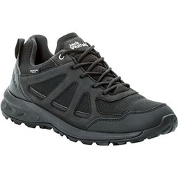Jack Wolfskin Damen Wanderschuh "WOODLAND 2 TEXAPORE LOW W", Gr. 35,5, schwarz, Synthetik, Textil, Schuhe, wasserdicht, Trekkingschuh