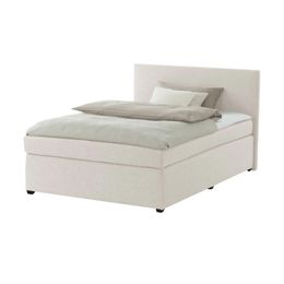 H&ouml;ffner Boxspringbett mit Matratze und Topper H3 Duke &brvbar; creme &brvbar; Ma&szlig;e (cm): B: 127 H: 104 &raquo; H&ouml;ffner