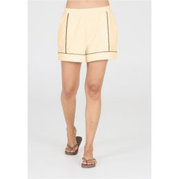 ENDURANCE ATHLECIA ATHLECIA Damen Shorts "Nandy", beige, Gr. 46, mehrfarbig, 50% Baumwolle, 48% Polyester, 2% Elasthan, Hosen, mit l&auml;ssiger und komfortabler Passform