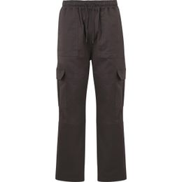 DEF Herren Cargohose "DEF Herren DEF Straight Cargopant"anthrazit, Gr. L, unifarben, 98% Baumwolle, 2% Elasthan, Hosen