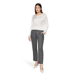Betty Barclay Damen Schlupfbluse "Damen mit U-Boot-Ausschnitt"rohwei&szlig;, Gr. 42, Satin, Obermaterial: 97% Polyester, 3% Elasthan, Blusen