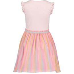Blue Seven M&auml;dchen Jerseykleid "M&auml;dchen T&uuml;llkleid mit Regenbogen", bunt, Gr. 122, 100% Baumwolle, Kleider