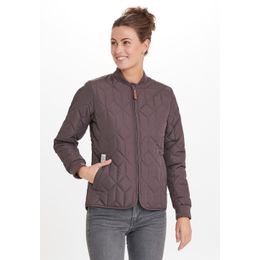 WEATHER REPORT Damen Outdoorjacke "Piper", braun, Gr. 40, kariert, 100% Polyester, Jacken, mit elastischen B&uuml;ndchen