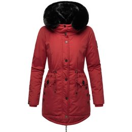 Navahoo Damen Wintermantel "Sweety Deluxe", rot, Gr. L, Obermaterial: 60% Baumwolle, 40% Nylon. Futter: 100% Polyester. Wattierung: 100% Polyester.
