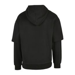 Urban Classics Herren Kapuzenpullover "Urban Classics Herren Oversized Doublesleeve Hoody"schwarz, Gr. M, unifarben, 65% Baumwolle, 35% Polyester,