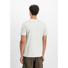 Herren T-Shirt "Basic T-Shirt BL Effect Print"stone, Gr. XXXL, Alpha Industries, Obermaterial: 100% Baumwolle, Shirts
