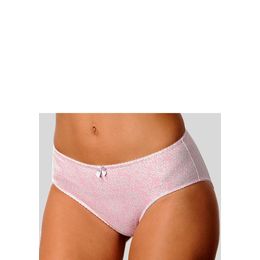 Nuance Damen Slip, Gr. 36, rosa, Obermaterial: 95% Baumwolle, 5% Elasthan, Unterhosen, hoch geschnittener Slip aus Baumwolle