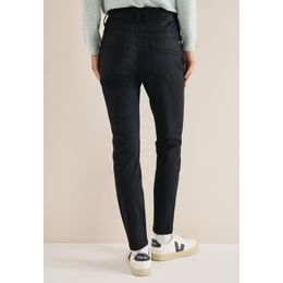 Cecil Damen Lederimitathose, schwarz, Gr. 36, unifarben, Stoff, 76% Viskose, 21% Nylon, 3% Elasthan, Hosen, in Fake-Leder-Optik