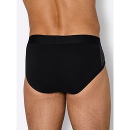 Herren Slip, Gr. 6, schwarz, 95% Baumwolle, 5% Elasthan, Unterhosen