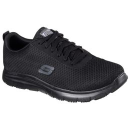 Skechers Berufsschuh, 48,5, schwarz, Schuhe, Schn&uuml;rschuh f&uuml;r Gastronomie,Pflege mit gepolsterter Innensohle