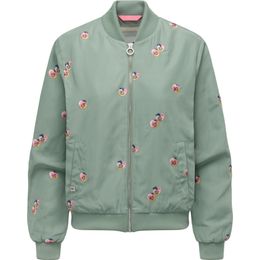 Outdoorjacke Ragwear "Lunara YOUMODO", Damen, Gr. M (38), graugr&uuml;n, Obermaterial: 100% Polyester. Innenfutter: 100% Polyester, l&auml;ssig geschnitten h&uuml;ftlang, V-Ausschnitt, &Auml;rmel ohne &Auml;rmelschlitz Rippb&uuml;ndchen, Jacken Outdoorjacke, Leichte &Uuml;bergangsjacke mit Bomberkragen