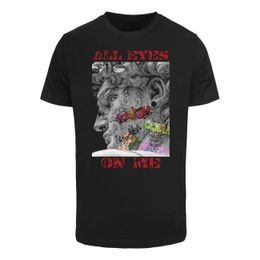 T-Shirt MisterTee "MisterTee All Eyes Face Statue Tee", Jungen, Gr. L, schwarz, 100% Baumwolle, bedruckt, normal, Rundhals, Shirts T-Shirt