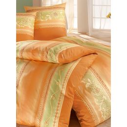 Bettw&auml;sche Bierbaum, orange, Mako-Satin, 100% Baumwolle, Bettw&auml;sche