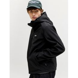 Jack & Jones JACK & JONES Herren Softshelljacke "JJNORTH SOFTSHELL JACKET", schwarz, Gr. L, unifarben, Web, Obermaterial: 100% Polyester, Jacken
