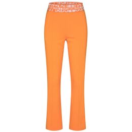 Bugatti Damen Stoffhose, orange, Gr. XXL, 65% Viskose, 30% Polyester, 5% Elasthan, Hosen, mit B&uuml;gelfalte