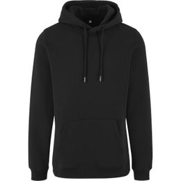 MisterTee Herren Kapuzensweatshirt "MisterTee Basic Hoodie"schwarz, Gr. S, unifarben, 80% Baumwolle, 20% Polyester, Sweatshirts