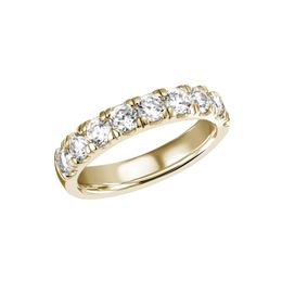 Firetti Damen Fingerring "Schmuck Geschenk Silber 925 Silberring Ring Memoire-Optik glitzernd", 52, Silber 925 (Sterlingsilber), 4,2mm, gold, Silber