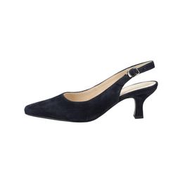 Gabor Damen Slingpumps "Gabor Pumps Veloursleder", Gr. 42, blau, Veloursleder, Schuhe