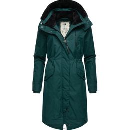 Ragwear Damen Kurzmantel "Nicco", blau, Gr. M, Obermaterial: 65% Polyester, 35% Baumwolle. Innenfutter: 100% Polyester. Wattierung: 100% Polyester,