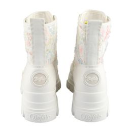Buffalo Damen Stiefel "Buffalo ASPHA RLD BLOOM", Gr. 38wei&szlig;, rose, blau, Polyester, unifarben, Schuhe