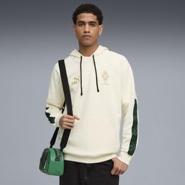 Puma Herren Hoodie "Borussia M&ouml;nchengladbach KING Hoodie Herren", beige, Gr. XS, Obermaterial: 32% Polyester, 68% Baumwolle. Rippe: 3% Elasthan, 97%