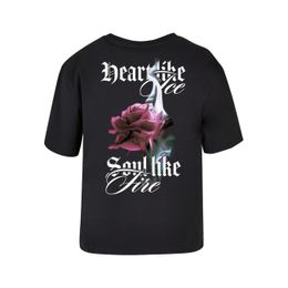 MISS TEE Damen T-Shirt "Miss Tee Soul Like Fire Tee"schwarz, Gr. S, bedruckt, 100% Baumwolle, Shirts