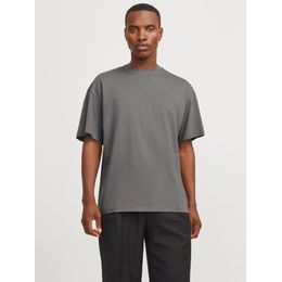 Jack & Jones Jack & Jones "JJEBRADLEY Oversize T-Shirt mit klassischem Rundhalsausschnitt" mit gek&auml;mmten Jersey