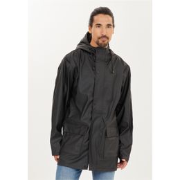 WEATHER REPORT Herren Regenjacke "Torsten", schwarz, Gr. S, unifarben, 100% Polyester, Jacken, mit verschwei&szlig;ten N&auml;hten