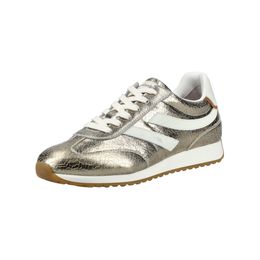 Nero Giardini Damen Sneaker "Nero Giardini Sneaker Leder", Gr. 36, silber, Leder, Schuhe
