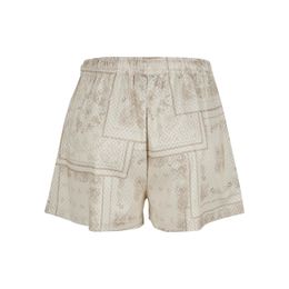 Karl Kani Damen Shorts "Karl Kani Signature Mesh Mini Shorts", beige, Gr. S, 100% Polyester, Hosen