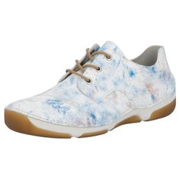 Rieker Damen Sneaker, Gr. 37, bunt, Lederimitat, Schuhe, Schn&uuml;rschuh, Halbschuh, Casual-Schn&uuml;rer mit softer Innensohle