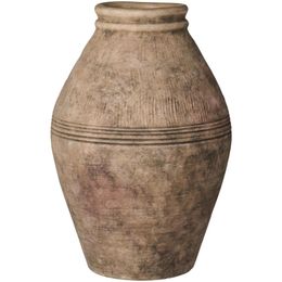 IB Laursen Bodenvase Selene aus Terrakotta | Handbemalte Struktur skandinavische Deko Online Shop
