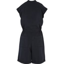 Urban Classics Damen Jumpsuit "Urban Classics Damen Ladies Viscose Twill Jumpsuit"schwarz, Gr. 4XL, unifarben, 69% Viskose, 31% Polyester, Overalls